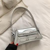 China Designer Women PU Leather Shoulder Bag Bright Fashion Handbag Single Handle 2024 for sale