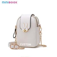 China Women Leather Crossbody Bag with Pearl Tassel for Phone Lady Style 2024 for sale