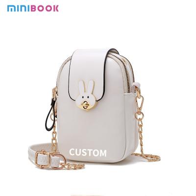 China Women Leather Crossbody Bag with Pearl Tassel for Phone Lady Style 2024 for sale
