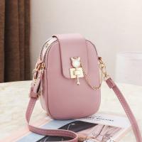 China Women Leather Crossbody Bag with Pearl Tassel for Phone Lady Style 2024 for sale