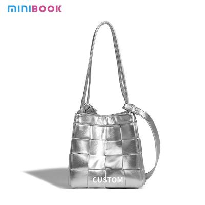 China Korean Ins Crossbody Shoulder Bag Retro Geometric Design Open Closure 2024 for sale