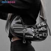 China American Retro PU Leather Shoulder Bag for Women Zipper Closure Daily Use for sale