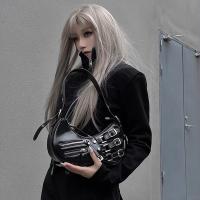 China American Retro PU Leather Shoulder Bag for Women Zipper Closure Daily Use for sale