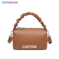 China Women's Genuine Cow Leather Luxury Tote Bag Double Zipper Shoulder Bag 35x30x10cm for sale