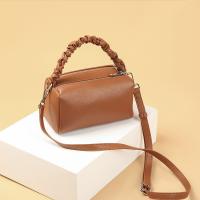 China Women's Genuine Cow Leather Luxury Tote Bag Double Zipper Shoulder Bag 35x30x10cm for sale