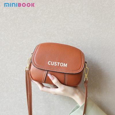 China Custom Logo Women's Handbag 2024 Fashion 100% Cowhide Leather Waterproof Daily Use for sale
