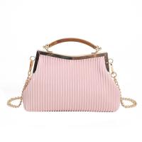 China Women's PU Leather Shoulder Bag with Chain Strap 2023 Simple Clip Handbag 30x20x10cm for sale