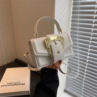 China Women's Genuine Leather Handbag Small Square Shoulder Bag 2024 Luxury Daily Crossbody Bag for sale