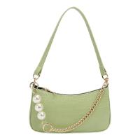 China Chains Decoration Vegan Leather Women Shoulder Handbag Purse for Everyday Use 30x20x10 cm for sale
