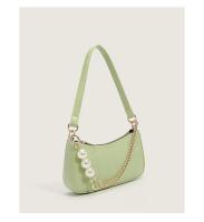 China Chains Decoration Vegan Leather Women Shoulder Handbag Purse for Everyday Use 30x20x10 cm for sale