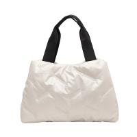 China Large Capacity Down Cloth Handbag for Women 2023 Autumn Winter Fashion Tote Bag for sale