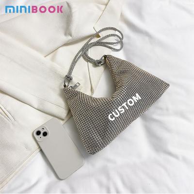 China PU Leather Diamond Handbag Crossbody Tote for Women Fashion Luxury 30x20x10 cm for sale