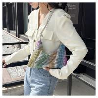 China PU Leather Diamond Handbag Crossbody Tote for Women Fashion Luxury 30x20x10 cm for sale