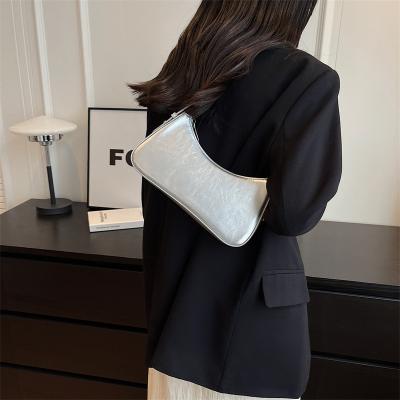 China Fashion Shoulder Dumpling Purse Handbag for Women Crossbody Tote Bag Soft Clutch Pouch 30x20cm for sale