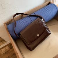 China Retro Large Capacity Leather Shoulder Bag for Women 2024 Vintage Fashion Handbag for sale