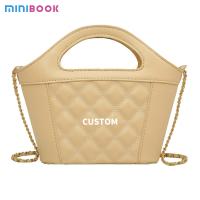China Mini PU Leather Bucket Bag Handbag for Women Single Shoulder Crossbody Bag 20cm for sale