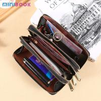 China Fashion Long Wallet Double Layer Double Zipper Lady Shoulder Bag for All Seasons 20x10cm for sale