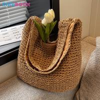 China Large Capacity Handmade Woven Tote Bag 50x40cm Moroccan Summer Beach Shoulder Bag for Women for sale