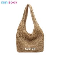 China Large Capacity Handmade Woven Tote Bag 50x40cm Moroccan Summer Beach Shoulder Bag for Women for sale