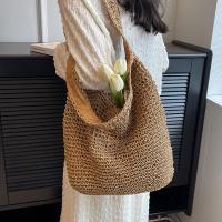 China Large Capacity Handmade Woven Tote Bag 50x40cm Moroccan Summer Beach Shoulder Bag for Women for sale