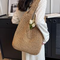 China Large Capacity Handmade Woven Tote Bag 50x40cm Moroccan Summer Beach Shoulder Bag for Women for sale