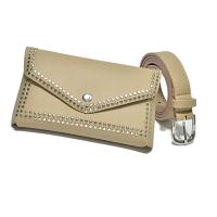 China Low MOQ Mix Models OEM PU Leather Fanny Pack Waist Bag for Women 30cm for sale