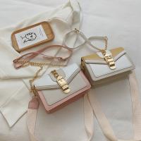 China Contrast Color Ladies Cross Body Bag PU Leather Luxury Purses Shoulder Bag 30x20x10cm for sale