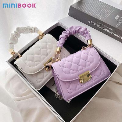 China Korean Style Bling Bling PU Leather Women Crossbody Bag for Daily Life Minibook MN-1107 for sale