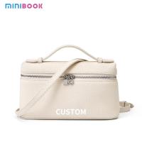 China Genuine Leather Crossbody Handbag Lunch Box Bag for Women Custom Logo OEM 30x20x10 cm for sale