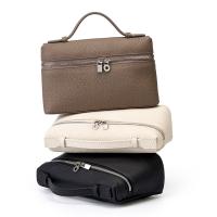 China Genuine Leather Crossbody Handbag Lunch Box Bag for Women Custom Logo OEM 30x20x10 cm for sale