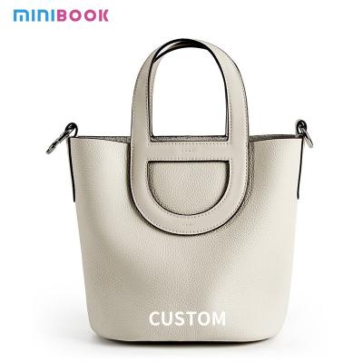 China Designer Vintage Cow Leather Crossbody Shoulder Handbag Bucket Bag for Women Daily Use for sale