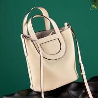 China Designer Vintage Cow Leather Crossbody Shoulder Handbag Bucket Bag for Women Daily Use for sale