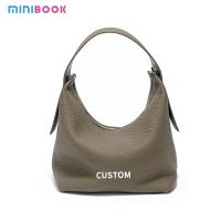 China Genuine Leather Large Messenger Bag for Women Lichee Pattern Soft Shoulder Bag 40x30x10 cm for sale