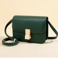 China Genuine Leather Ladies Tofu Bag Luxury Handbag Purse Small Shoulder Daily Use 20cm for sale