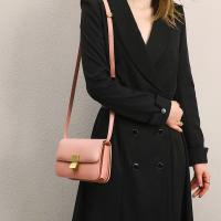 China Genuine Leather Ladies Tofu Bag Luxury Handbag Purse Small Shoulder Daily Use 20cm for sale