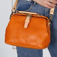 China Retro Genuine Leather Top Layer Vegetable Tanned Cowhide Crossbody Bag Sen Series Ins for sale