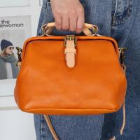China Retro Genuine Leather Top Layer Vegetable Tanned Cowhide Crossbody Bag Sen Series Ins for sale