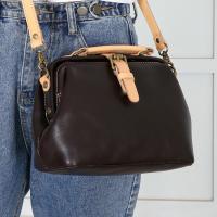 China Retro Genuine Leather Top Layer Vegetable Tanned Cowhide Crossbody Bag Sen Series Ins for sale