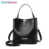 China 2024 Fashion PU Leather Women Handbag OEM ODM Custom Logo Daily Use Bag for sale