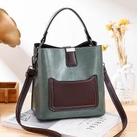 China Retro Pink Small PU Leather Shoulder Bag for Women Casual Daily Use 20x15x8 cm for sale