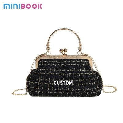 China Polyester Lining Material Fashion Designer Handbags for Ladies 2024 Custom Sling Bag 30x20cm for sale