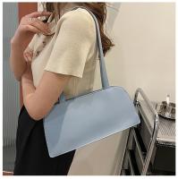 China Korean Fashion Solid Color Single Shoulder Bag Custom Logo Women Handbag 30x20x10cm for sale