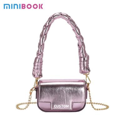 China Fashion Laser Small Square Bag Woven Handbag Shoulder Bag for Women Single Handle 20x15cm for sale