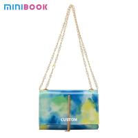 China Women's Small Square Bag with Colorful Chains and Tassel Decoration 20cm for sale