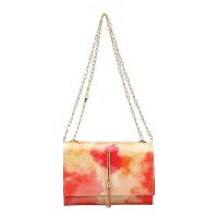 China Women's Small Square Bag with Colorful Chains and Tassel Decoration 20cm for sale
