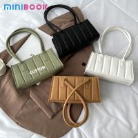 China Korean Designer Ladies Shoulder Handbag Simple Striped Pattern Daily Use 30x20cm for sale