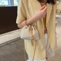 China Rhinestone Lady Evening Bag with Metal Handle Crossbody Design 25cm for sale