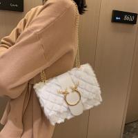 China OEM Luxury Mini Shoulder Messenger Bag Plush Small Square Handbag 2024 for sale