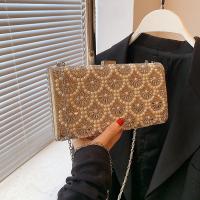 China Light Lady Pearl Chain Bag Zipper Closure Women Handbag Daily Use Custom Logo OEM for sale