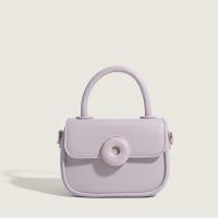 China Adjustable Women's Leather Shoulder Bag Crossbody Button Closure 30cm for sale